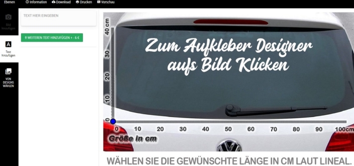 Auto Aufkleber Selber Gestalten
